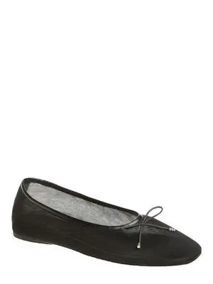 Rag & Bone Elly Leather Ballet Flats In Black - 50% Off | Editorialist